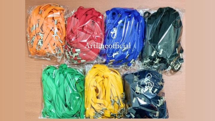Tali ID card kait /Tali ID buat kartu peserta 1 pack isi 20 pcs ...