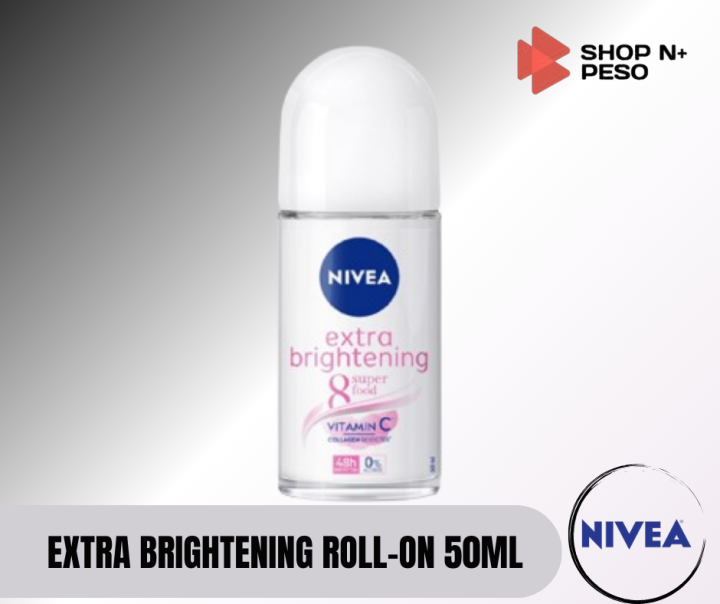 NIVEA Extra Whitening Anti-Perspirant Deodorant Roll-on 50ml | Lazada PH