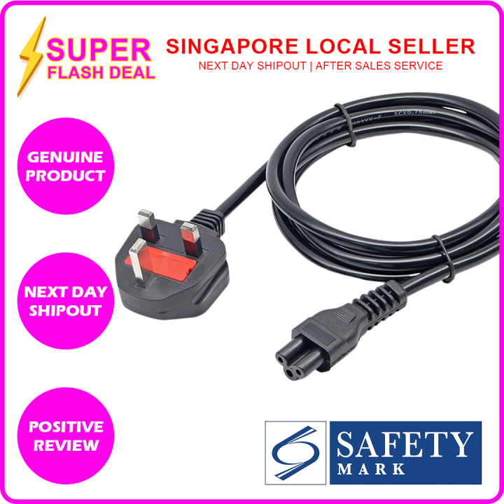 Singapore Safety Mark Power Cord C5 UK/SG AC Power Cord Replacement Cable | Mickey Mouse ...