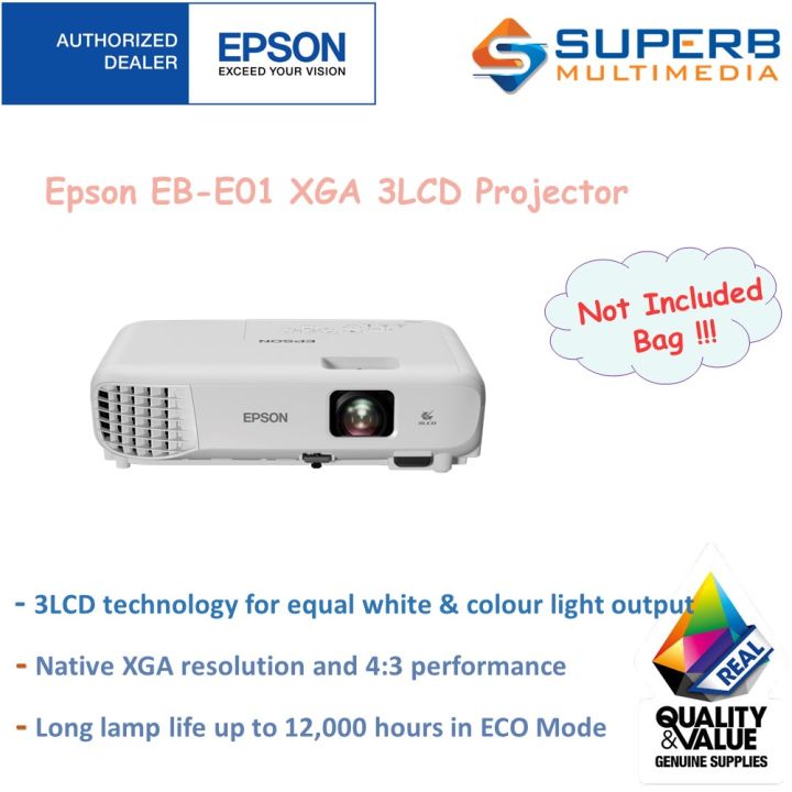 Epson EB-E01 XGA 3LCD Projector | Lazada