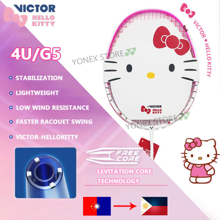 Victor x Hello Kitty badminton racket Single DriveX KT DX-KT (Bouquet ...