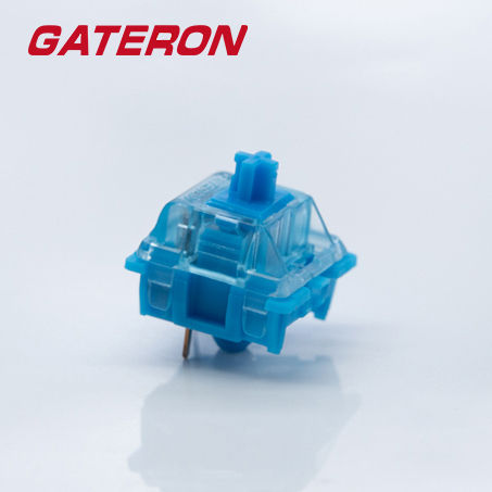 GATERON Phantom Blue Clicky Keyboard Switches RGB LED 60gf Pre Lubed 3 ...