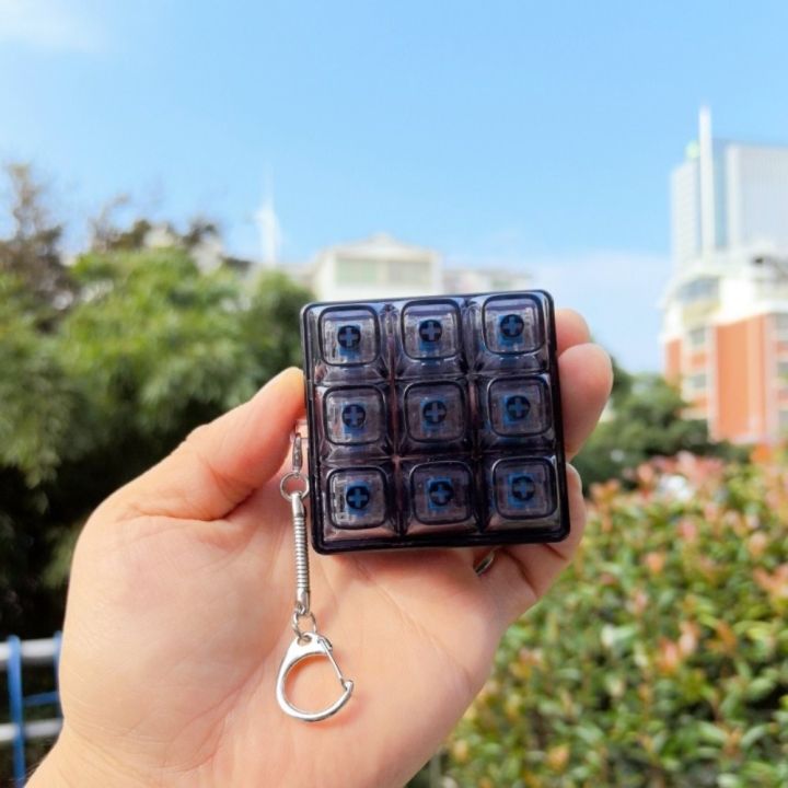MKEB Keys Button Fidget Keychain DIY Keyboard Keycap Finger Keyboard ...