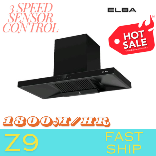 Elba Designer Hood EH-R9033 (BK) Suction Power 1800m/hr | Lazada