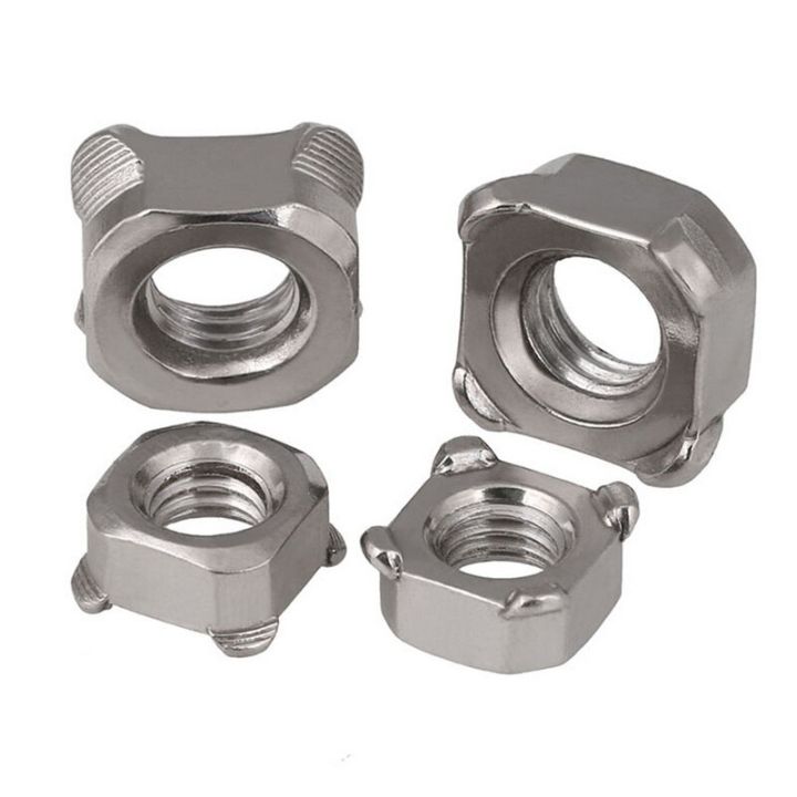 Square Weld Nuts Metric M3 M4 M5 M6 M8 M10 304 Stainless Steel Quad ...