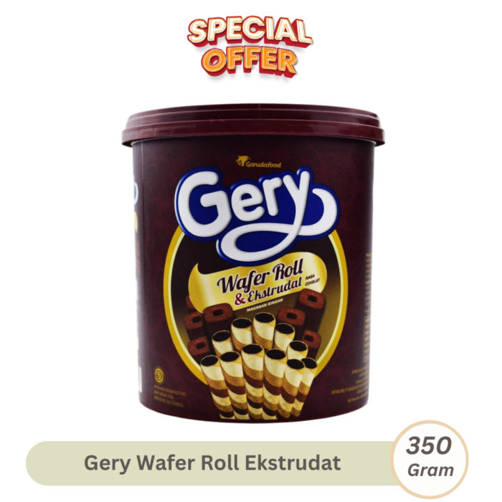 Gery Wafer Roll & Ekstrudat Chocolate 350gr - Rasa Coklat | Lazada ...
