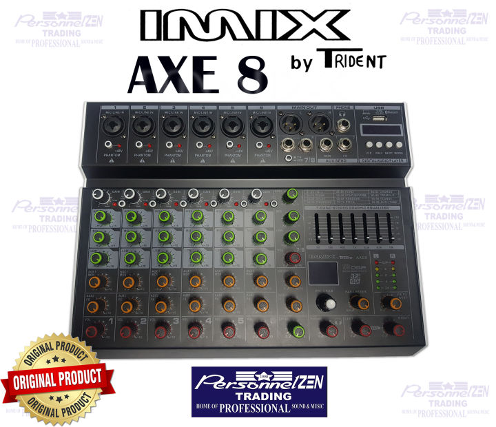 IMIX AXE 8 Professional Audio Mixer with USB Interface Imix by Trident ...