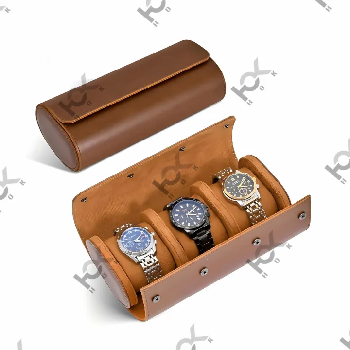 Premium Watch Roll 1-slot 2-slot 3-slot Portable Vintage Leather ...
