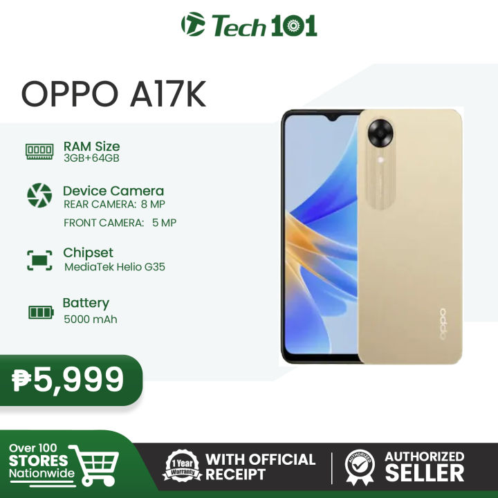 Oppo A17k (3GB+64GB) With Official Receipt With Warranty - Authorized ...