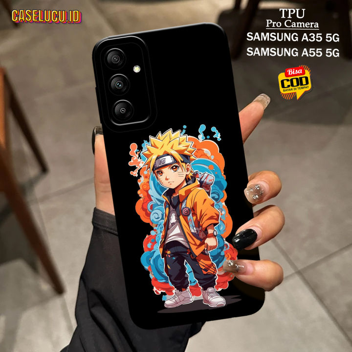Case Hp Samsung A35 5G / A55 5G Anime Casing Softcase Pro Camera Lembut ...