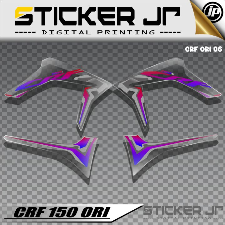 Stiker Striping Crf 150 L Bahan Transparan - Sticker Motor List Standar ...