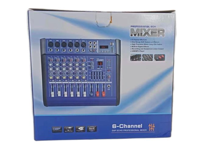 PMX 602D USB PROFESSIONAL POWERED MIXER (6 channel) | Lazada PH