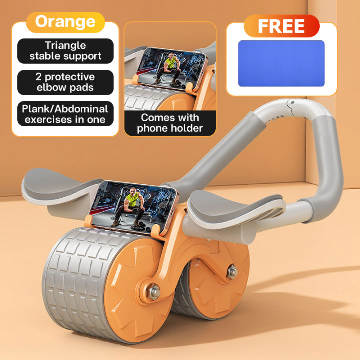 Abdominal wheel roller with elbow support ab roller exercise equipment ...