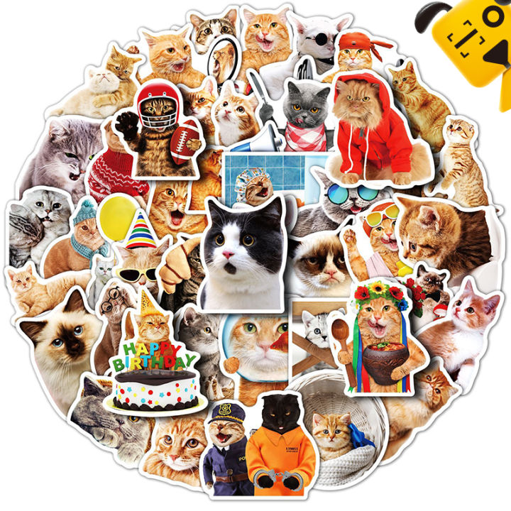 Pet Cartoon Laptop Sticker Cute Children Sticker Cartoon Decal Dog Cat ...