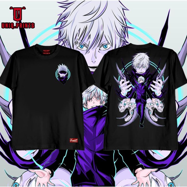 UNIQ.PRINTS JUJUTSU INFINITE VOID SATURO GRAPHIC COTTON TSHIRT FOR MEN ...