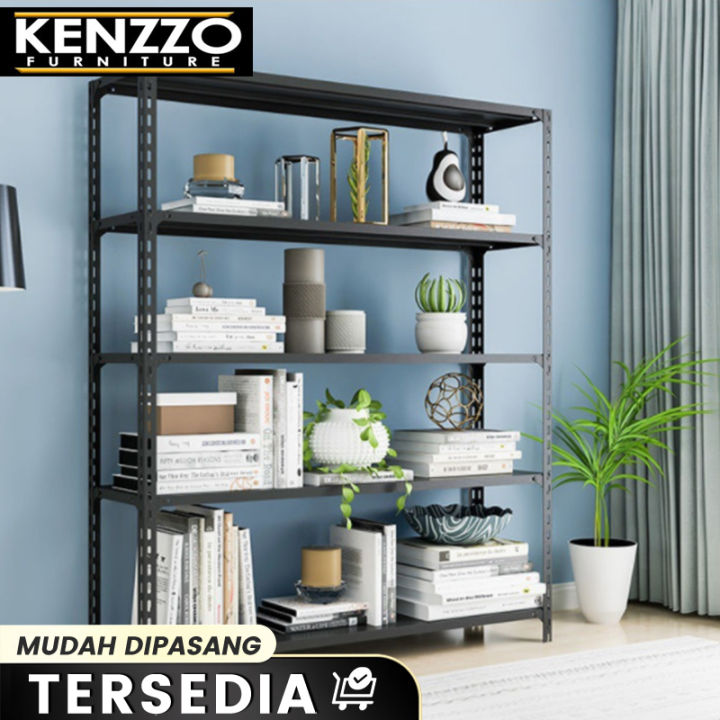KENZZO Rak Besi Susun Serbaguna/Rak besi susun/Rak gudang/Rak barang ...