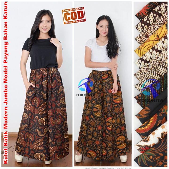 Kulot Batik Modern Jumbo Model Payung Bahan Katun Morashop | Lazada ...
