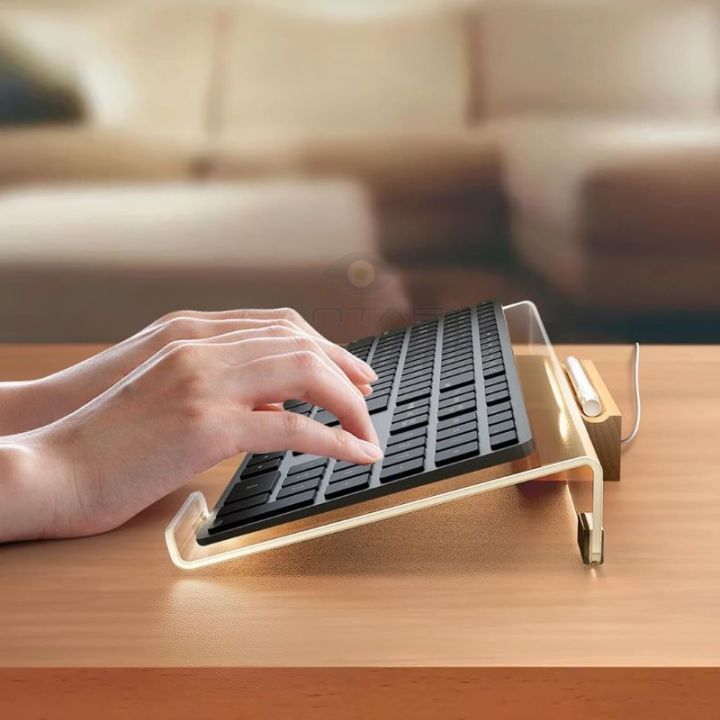 Fantasy UP BG-8J Computer Keyboard Stand Acrylic Keyboard Riser for ...