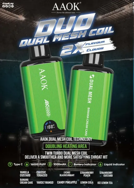 AAOK DUO Pro DUAL MESH COIL 15000 KIT | Lazada