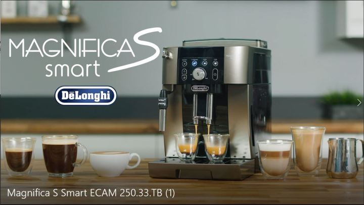 DeLonghi Automatic Coffee Machine Magnifica S Smart – ECAM 250.33.TB ...
