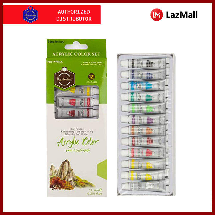 Acrylic Paint Color Tube Set 6ml / 12ml 12 Colors | Lazada PH