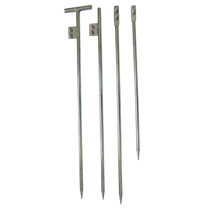 Power galvanized T-shaped grounding pin grounding electrode lightning ...