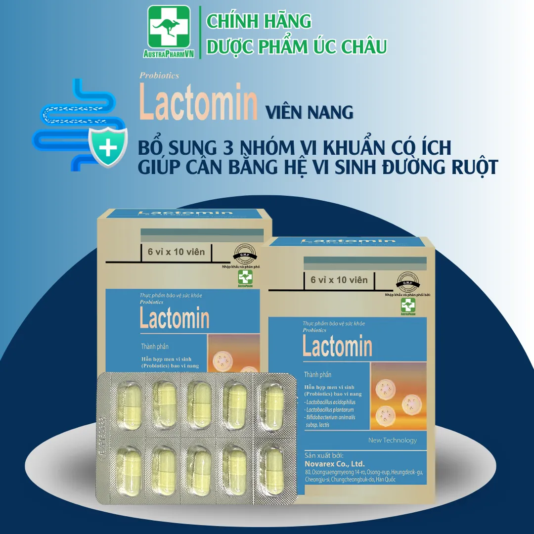 Men vi sinh Lactomin Hàn Quốc (Viên Nhộng) - Giảm Rối Loạn Tiêu Hóa, T ...