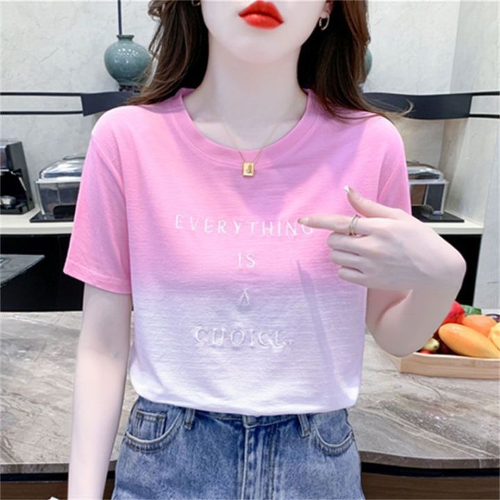 Summer Short Sleeve T Shirt Womens Top Lazada