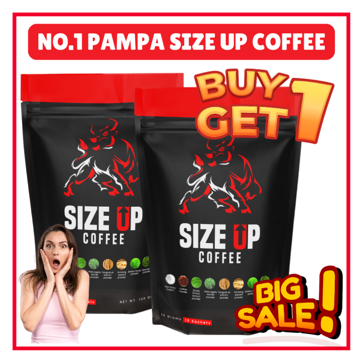 SIZE UP COFFEE MIX ORIGINAL COFFEE FOR MEN FDA APPROVED KAPE NG MGA ...