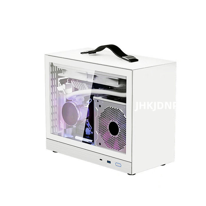 S500 Aluminum ITX Case Gaming Computer with Pcie 3.0 gen3 16X GPU Riser ...