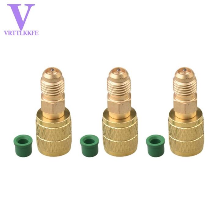 All tool store-For R32 R454B Refrigerant Brass Adapter- Reverse Thread ...
