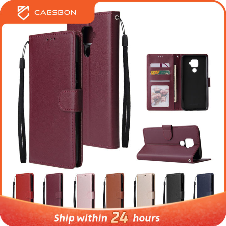 CAESBON Leather Wallet Flip Magneic Phone Cases For Xiaomi Redmi Note ...