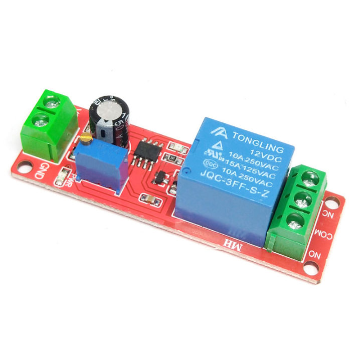 0 to 10s Delay DC 12V Delay Relay Shield NE555 Timer Delay Switch Relay ... 0 to 10s Delay DC 12V Delay Relay Shield NE555 Timer Delay Switch Relay ...