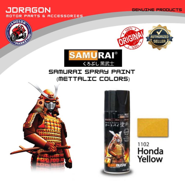 ORIGINAL SAMURAI PAINT 1102** (HONDA YELLOW) 400ml | Lazada PH