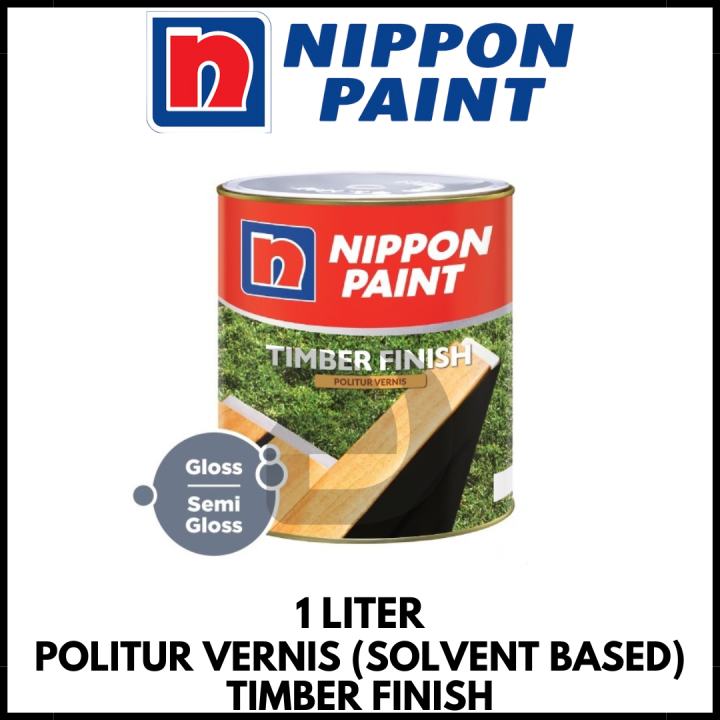 Cat Varnish Solvent Based Interior dan Eksterior Timber Finish 1Liter ...