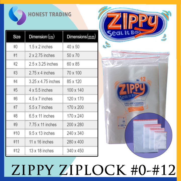 100pcs Zippy Resealable Clear Bag for Food, Jewelry, Items or Storage ...