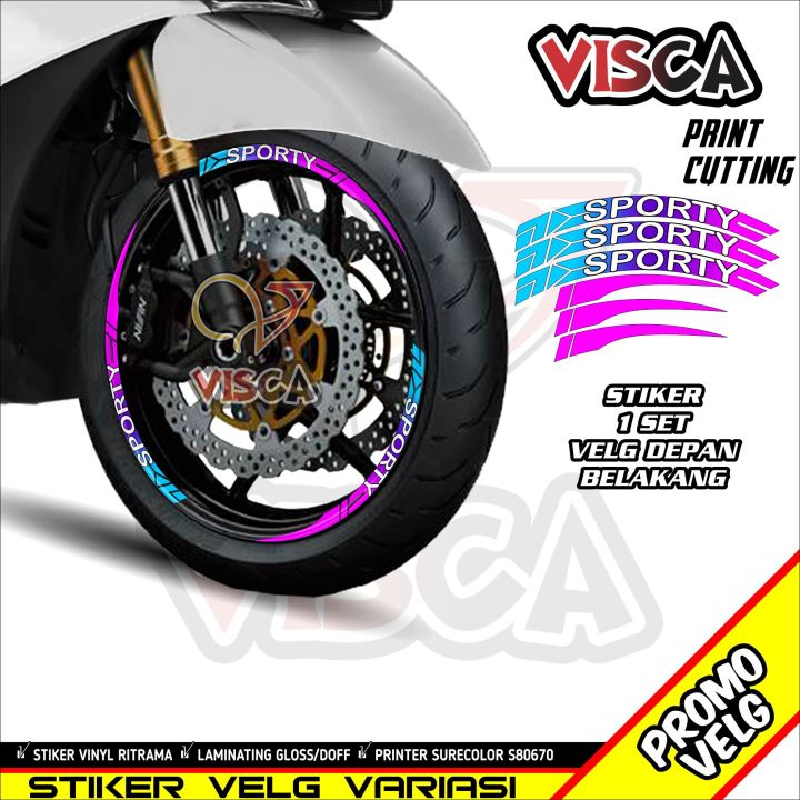 Stiker Velg List Velg Motor Stiker Velg Mio Sporty Bunglon 2 | Lazada ...