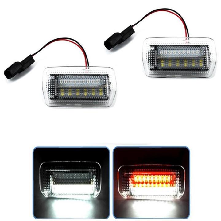 White Red Car Led Door Courtesy Light For Toyota Wish Prius Camry ...