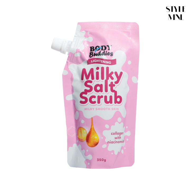 Body Buddies Milky Salt Scrub — with Collagen and Niacinamide | Lazada PH