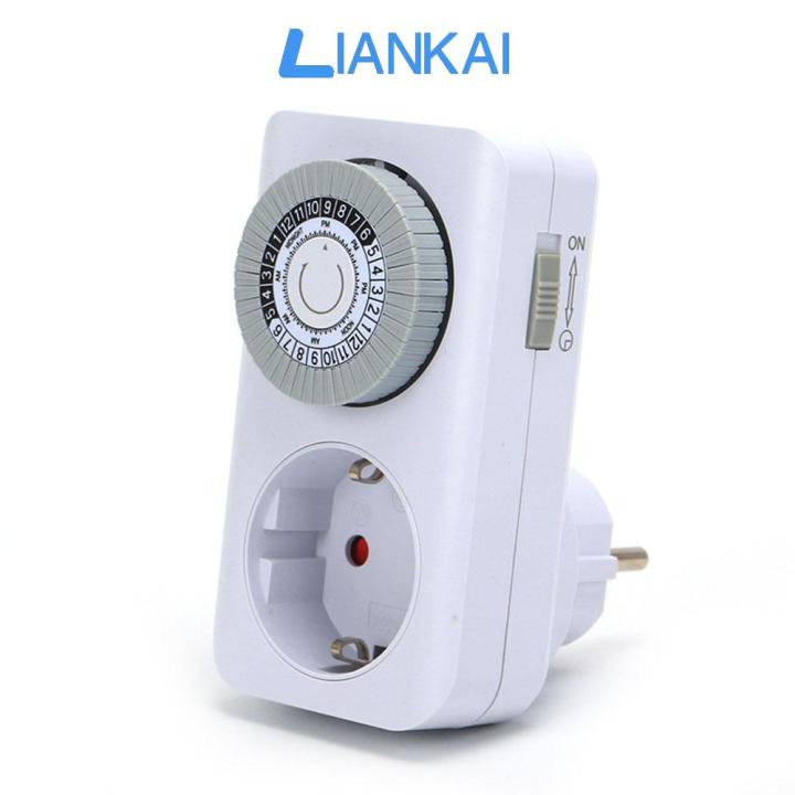 LIANKAI AC 230V Mechanical Timer Switch with 24 Hour Countdown and Two ...