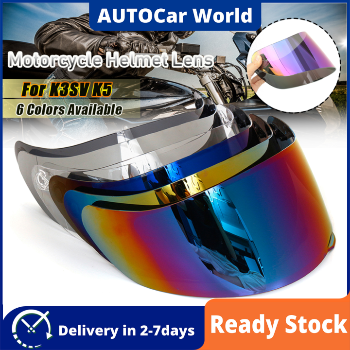 Motorcycle Helmet Visor Anti-scratch Wind Shield Helmet Visor Full Face ...
