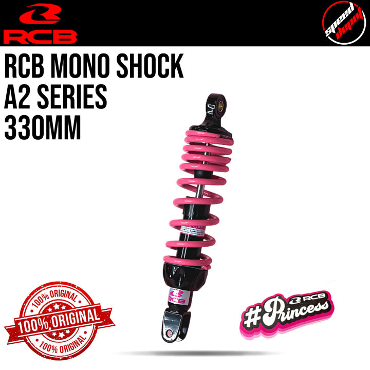 RCB Mono Shock A2 Series for Honda Click/Beat 330mm | Pink / Yellow ...