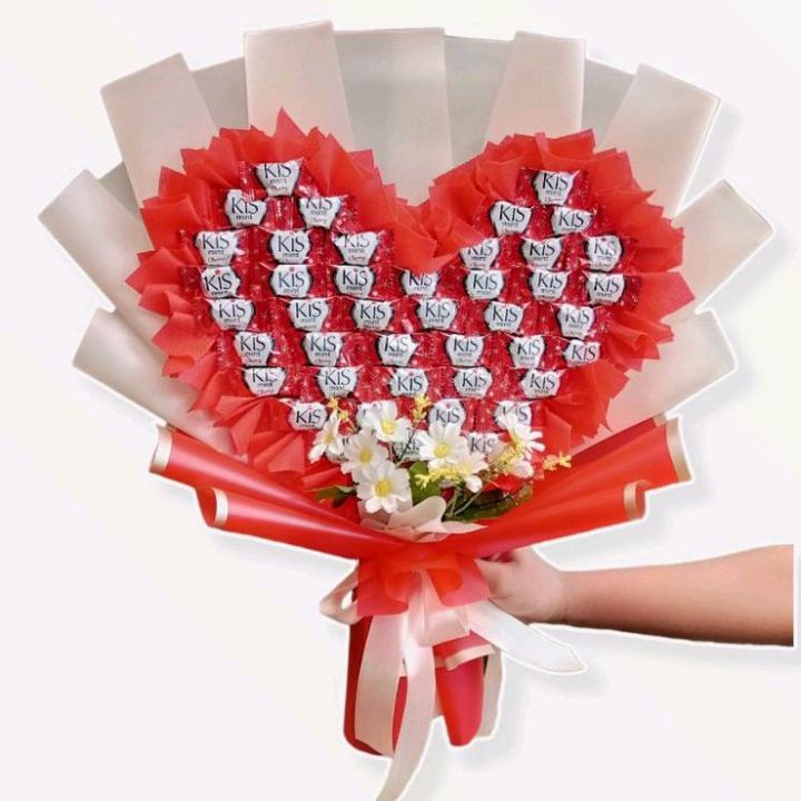 Buket Permen - Bucket permen kiss - buket murah - Buket wisuda - Buket ...
