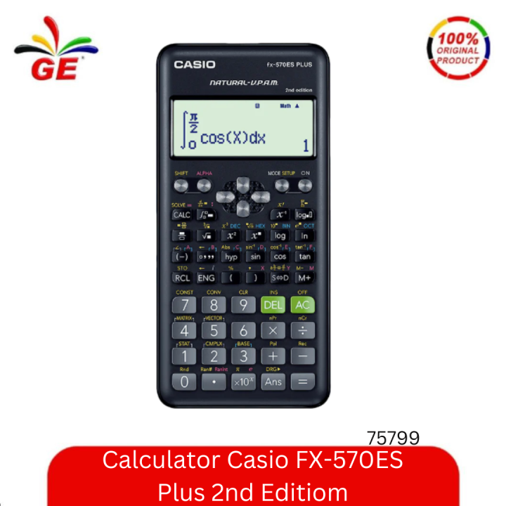 Calculator Casio FX-570ES Plus 2nd Edition - 75799 | Lazada Indonesia