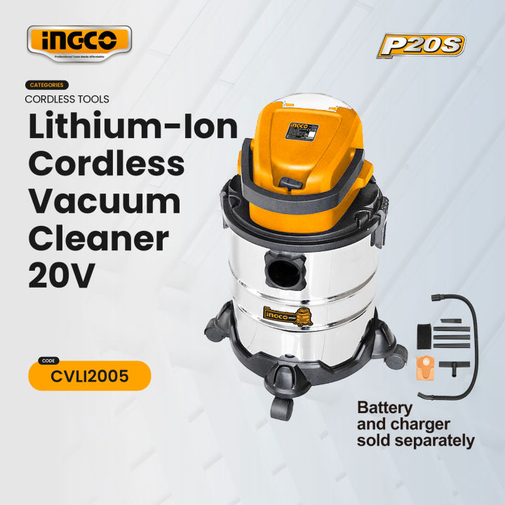 INGCO Cordless Vacuum Cleaner 20V CVLI2005E POWERSHARE ICPT | Lazada PH