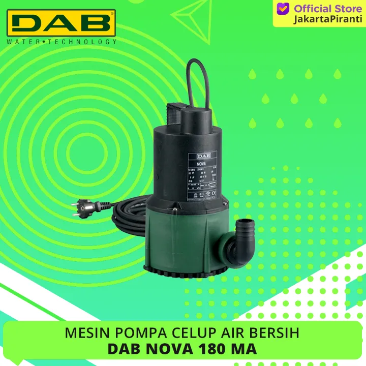 Mesin Pompa Celup Air Bersih Submersible Pump DAB NOVA 180 MA | Lazada Indonesia