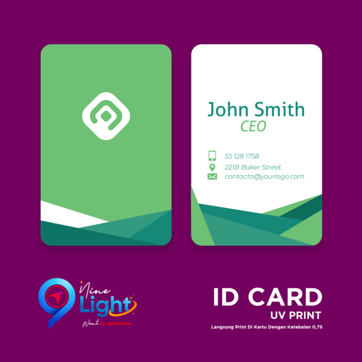 Cetak Kartu Id Card Custom 1 muka / Print Idcard 2 Sisi | Lazada Indonesia