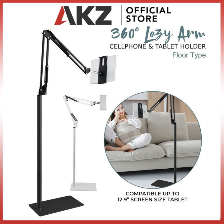 AKZ 360 Rotation iPad Stand Floor Air Bedside Lazy Multifunctional Holder Lazy Arm Universal ...