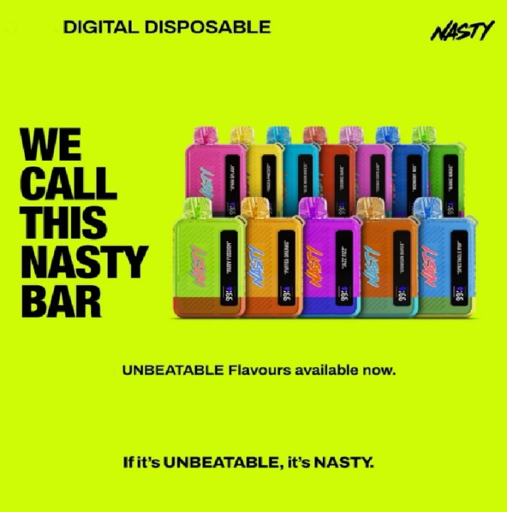 NASTY BAR DR12Ki 12000 PUFF POD SMART INDICATOR DEVICE BATTERY INCLUDE ...