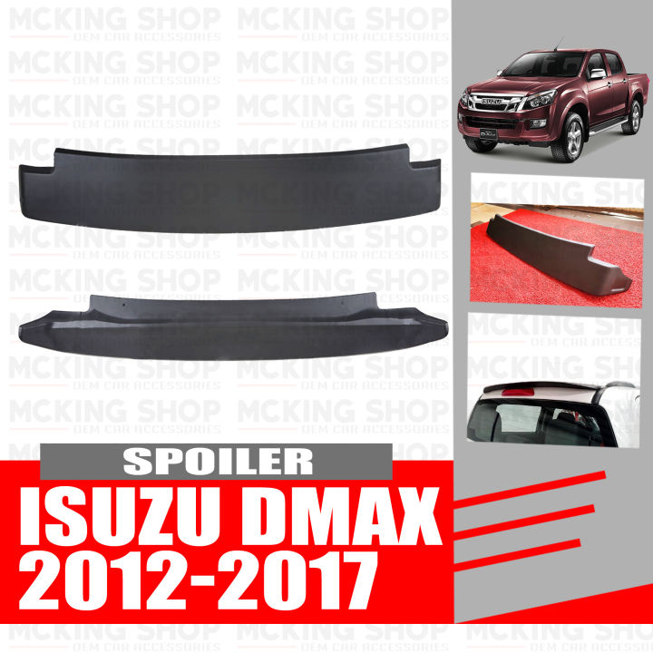 Isuzu Dmax / D-max 2012-2017 Rear Trunk Spoiler (Matte Black) | Lazada PH